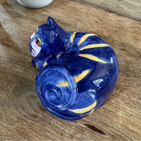 milson & Louis | Accents | Hand Painted By Milson Louis Lazy Cat | Poshmark